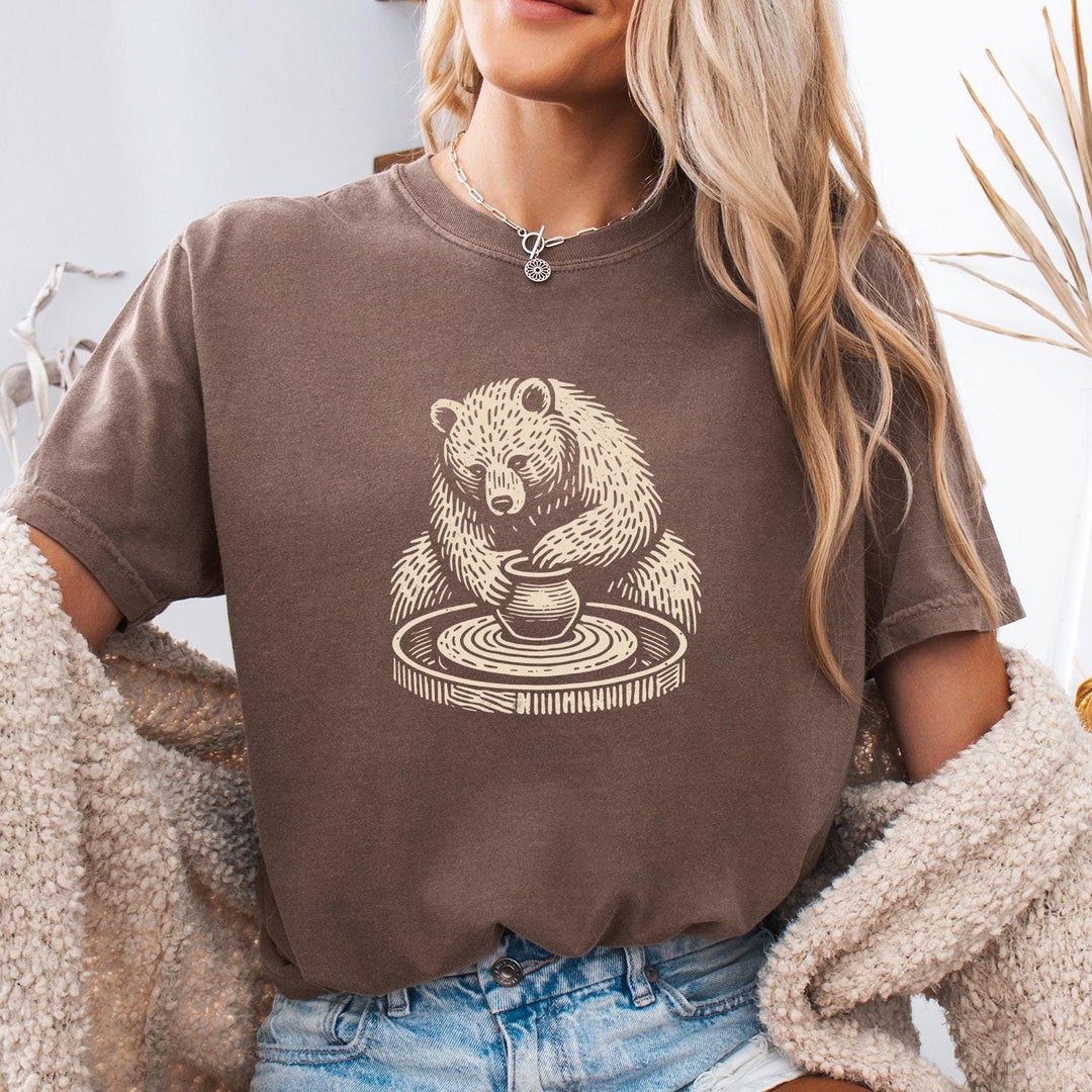 Pottery Shirt, Pottery Gift, Pottery Artist Shirt, Bear T Shirt ...