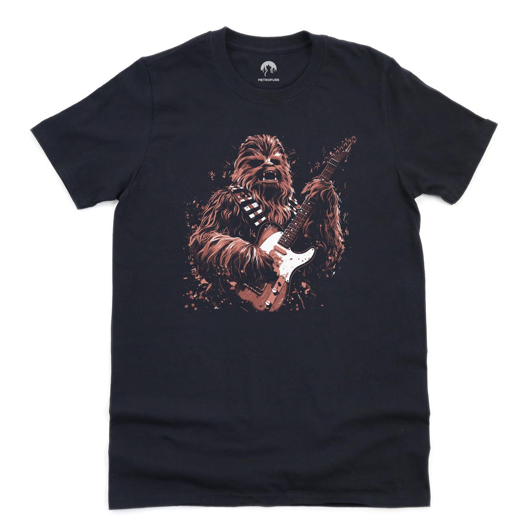 Chewie Playing Guitar Shirt, Guitar Player Gift, Guitar Player Shirts ...