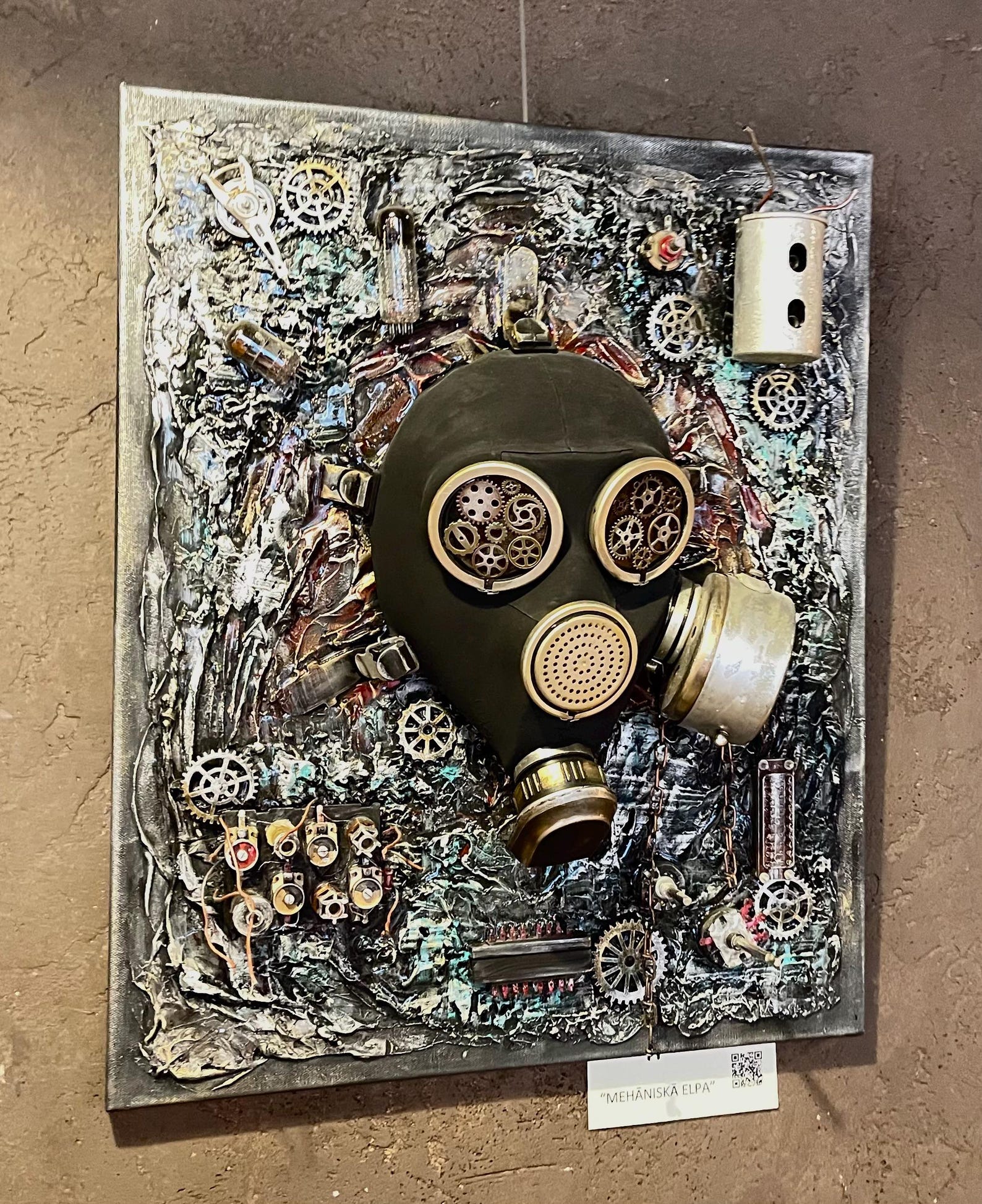 Steam Punk Wall Art, Gas Mask Wall Decor, Industrial Steampunk Wall ...