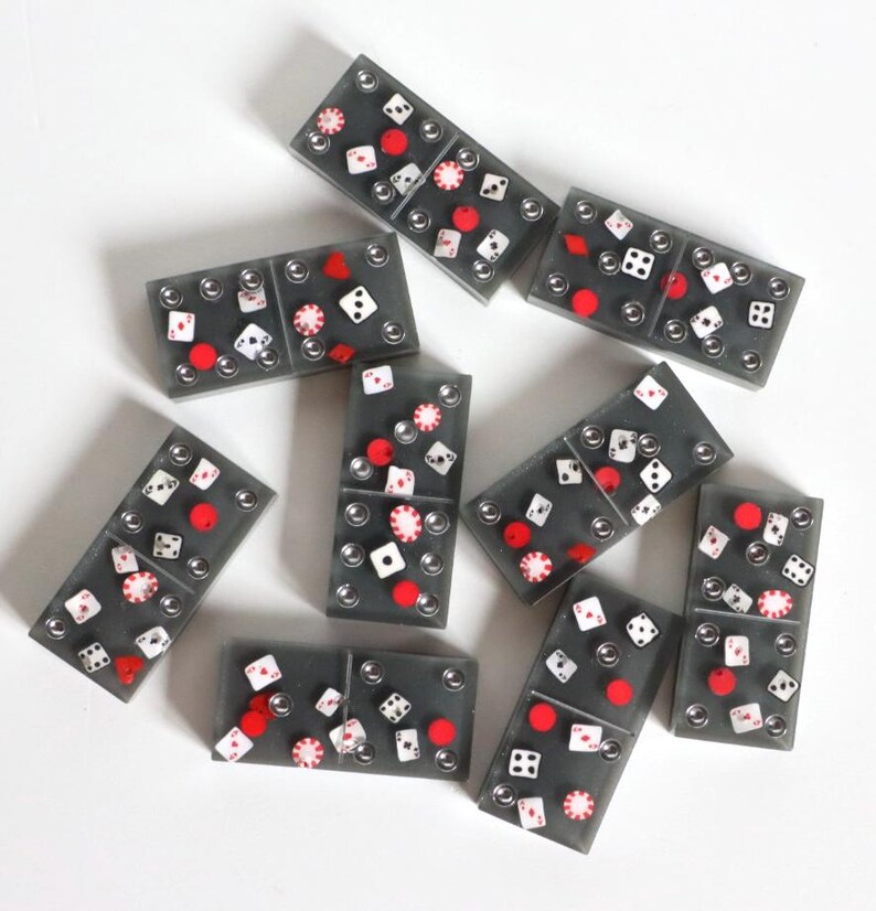 Epoxy Resin Domino Game, Creative Design, Game for Fun, Domino Set With ...