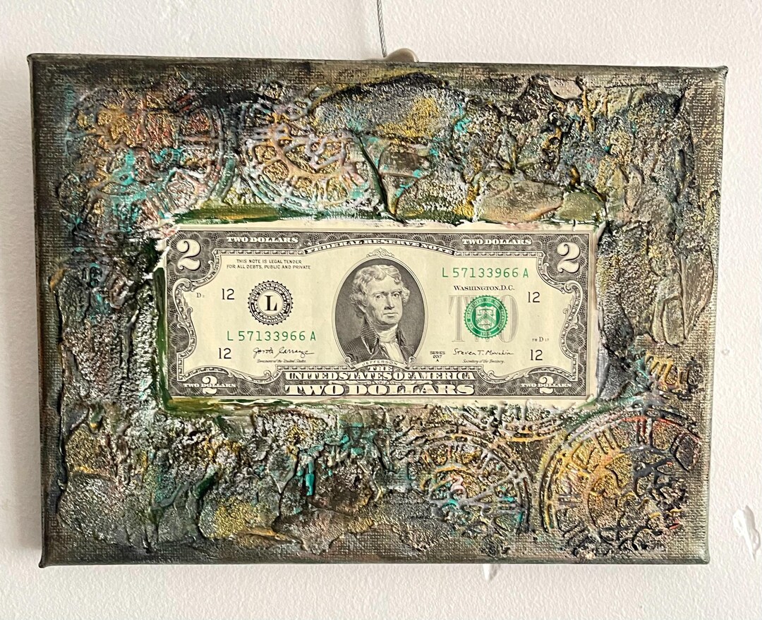 Unique Financial Gift, Dollar Wall Art, Symbol of Good Luck, Office ...