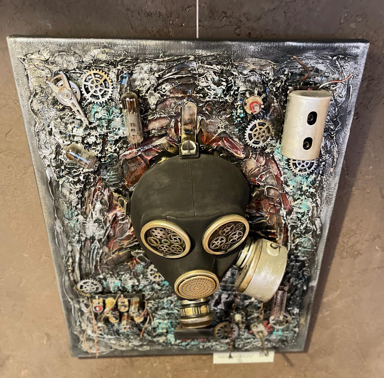 Steam Punk Wall Art, Gas Mask Wall Decor, Industrial Steampunk Wall ...