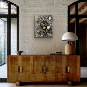 Steam Punk Wall Art, Gas Mask Wall Decor, Industrial Steampunk Wall ...