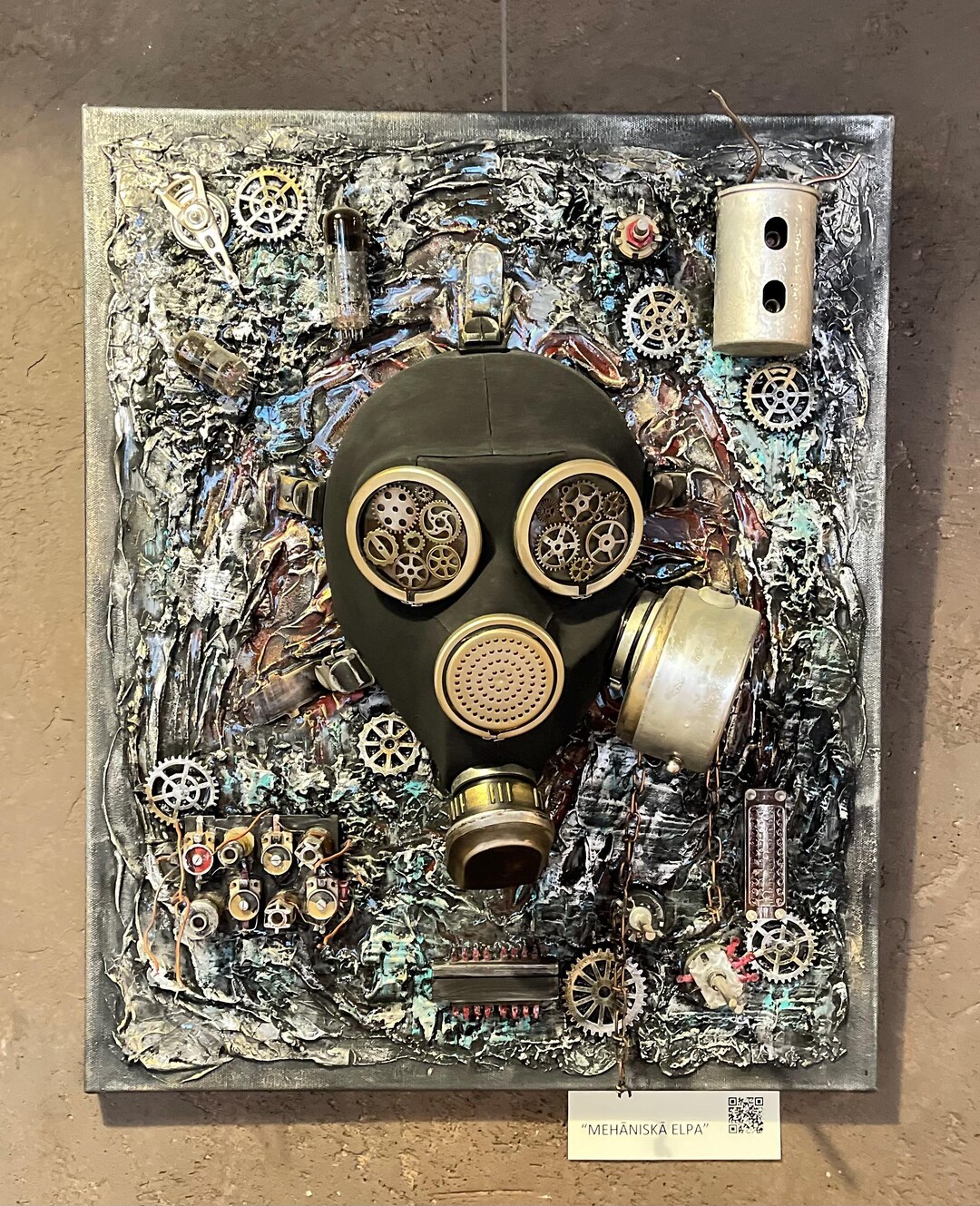 Steam Punk Wall Art, Gas Mask Wall Decor, Industrial Steampunk Wall ...