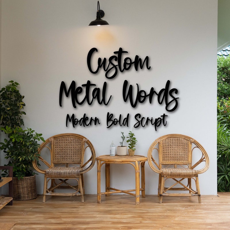 Metal Wall Words - Etsy
