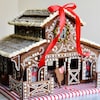 Gingerbread House Barn Template - Easy Pattern - Etsy