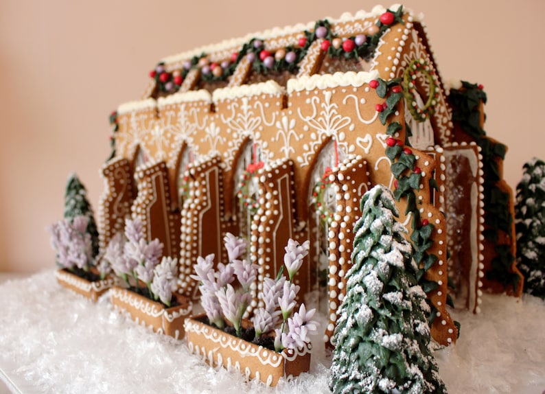 The Orangerie | Gingerbread House Template - Etsy