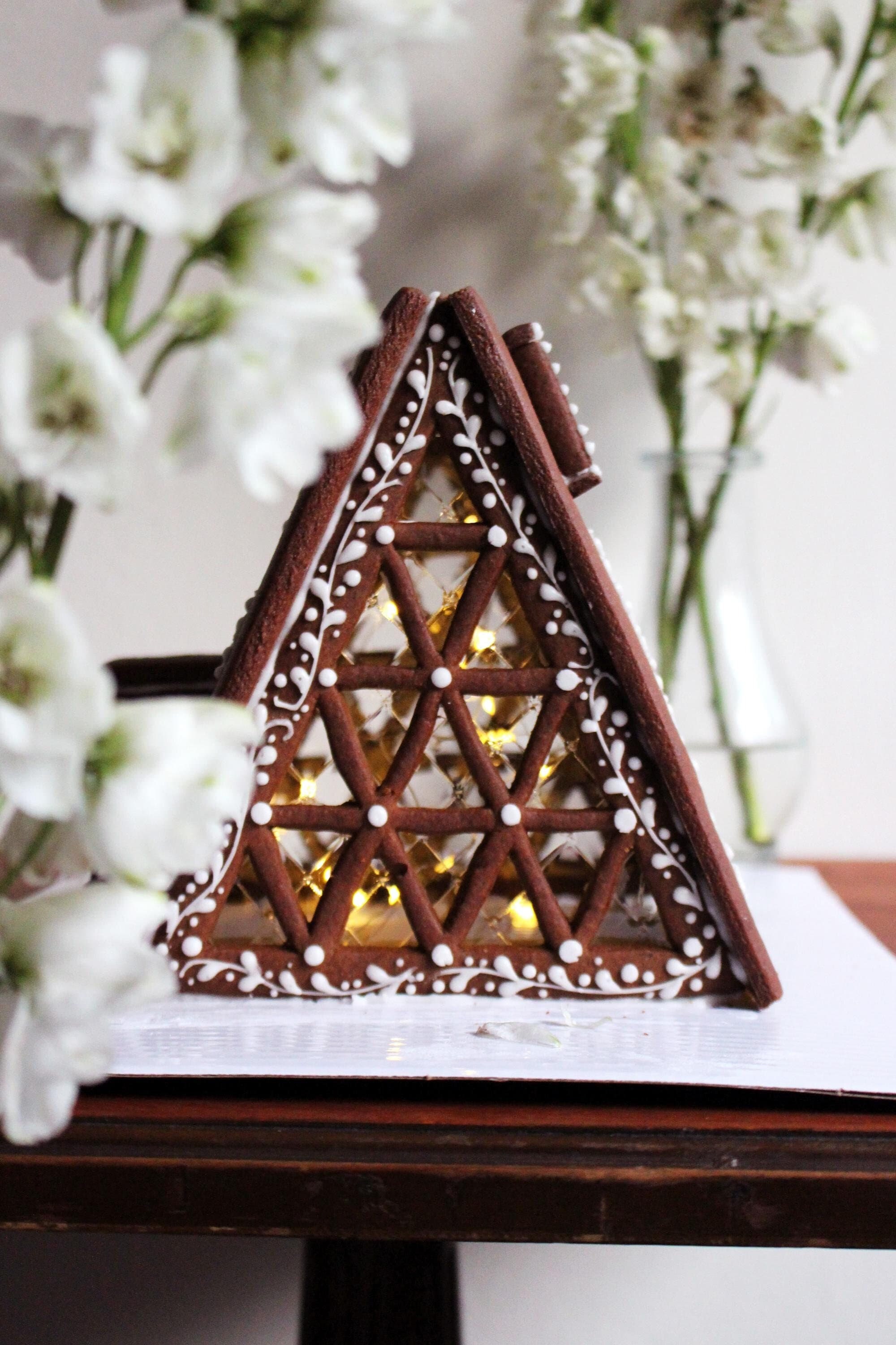 The A-frame Cabin | Gingerbread House Template - Etsy