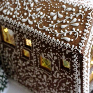 The Scandinavian Cabin | Gingerbread House Template - Etsy