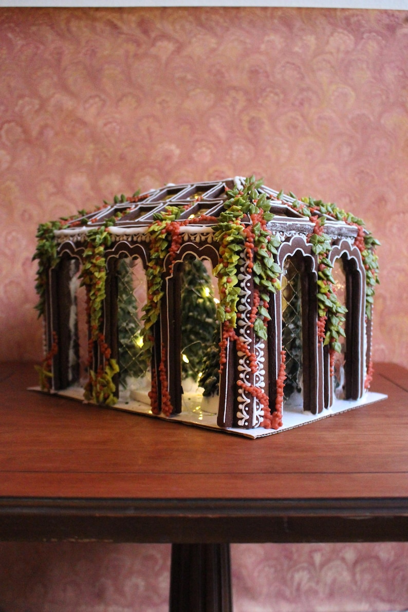 The Greenhouse | Gingerbread House Template - Etsy