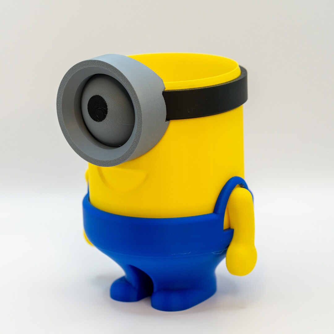 3D Printed Bob Minion Planter, Pen Cup, Desk Organizer, From the Movie ...