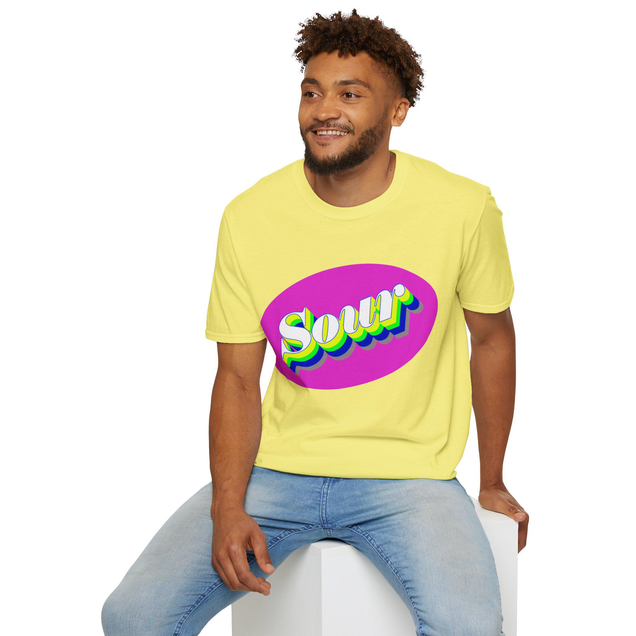 Sour T-shirt With White Text - Etsy