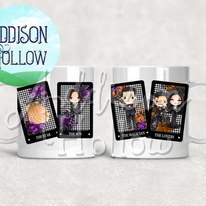 Addams Family Tarot Cards Sublimation Digital Design Template Instant ...
