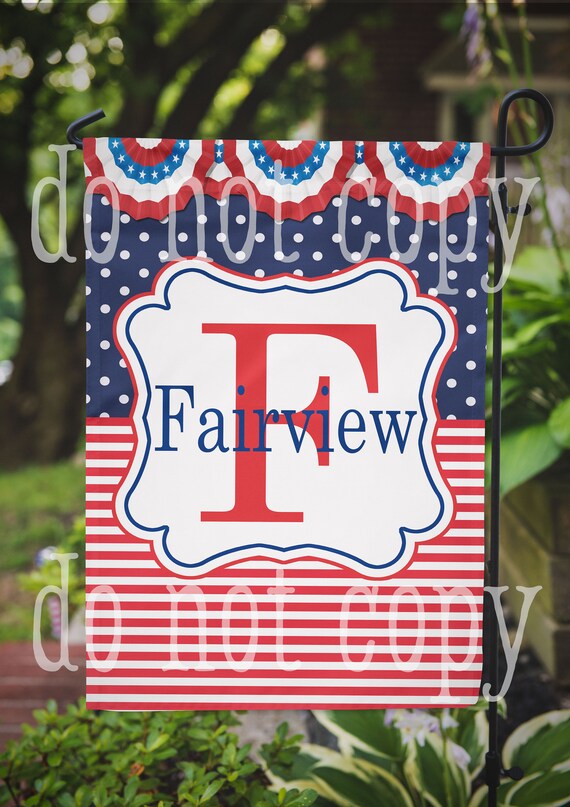 American Flag Design Patriotic 1 Family Name Personalized - Etsy