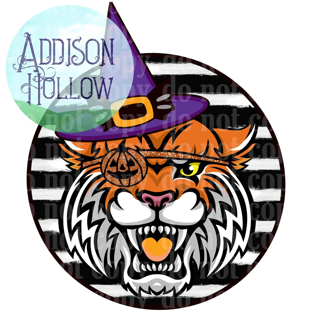 Halloween Mascot Wildcat Sublimation Digital Design Template Instant ...