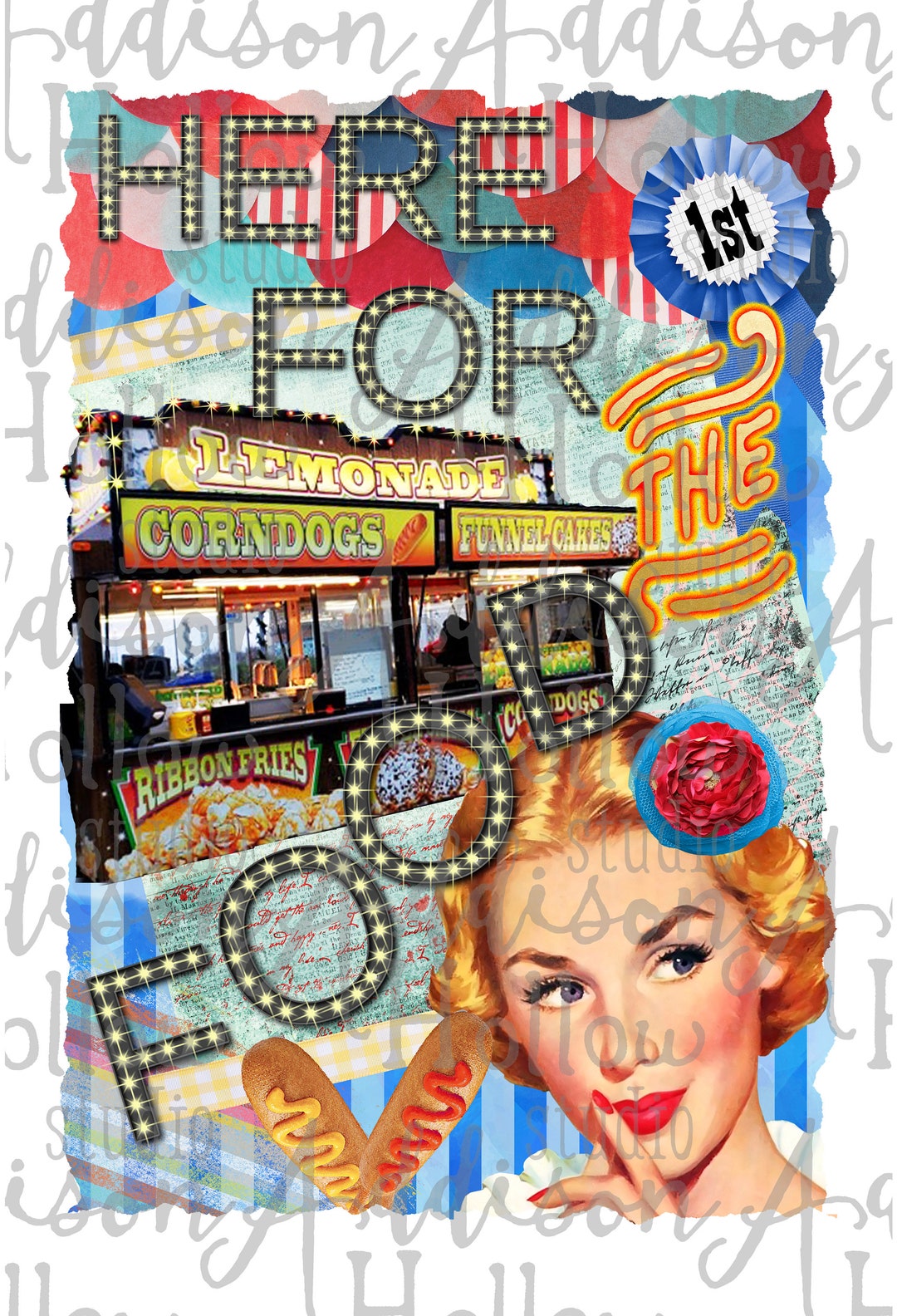 Here for the Fair Food Sublimation Digital Design Template Instant ...