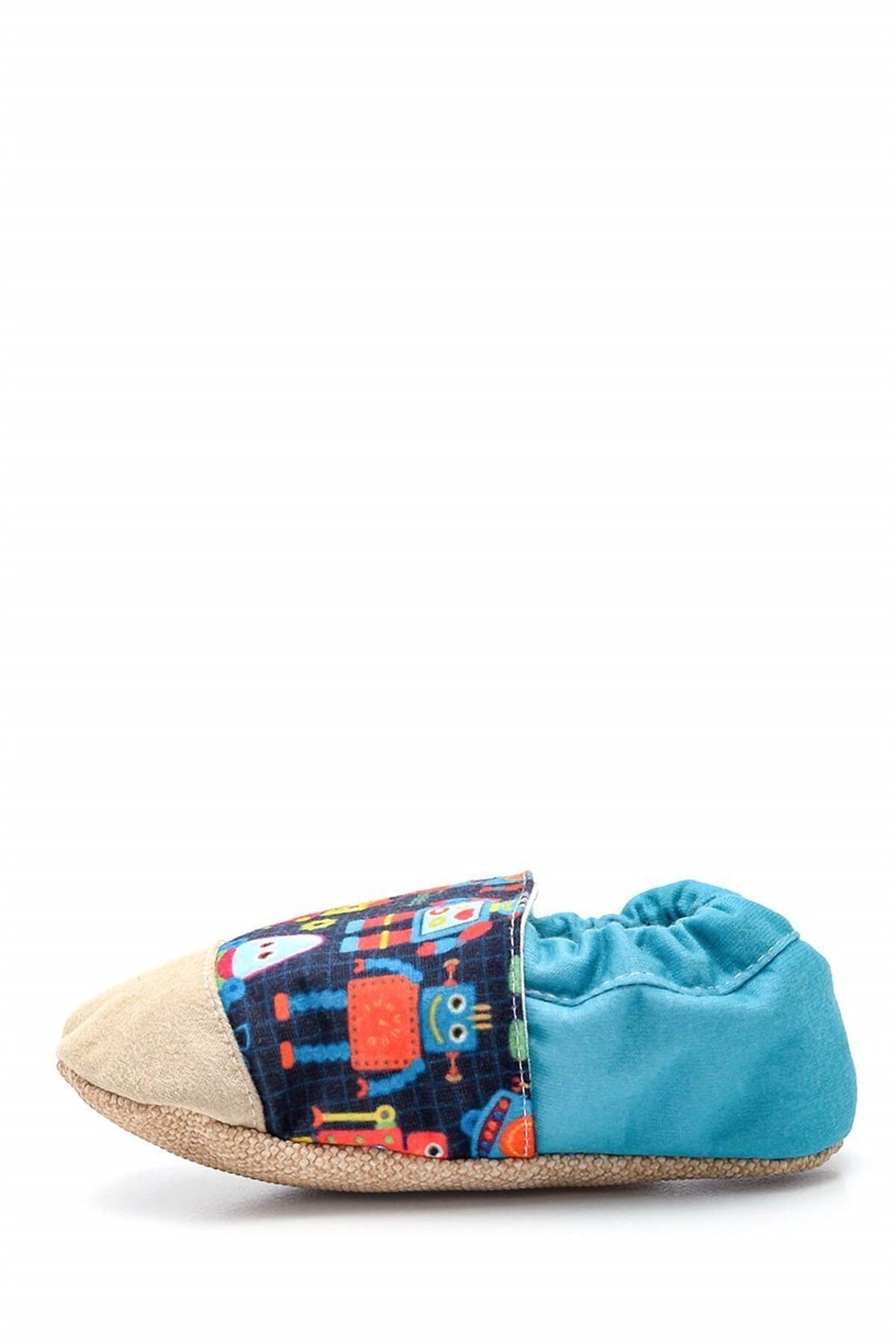 Funny Baby Slippers With a Robot Pattern, Toddler Slippers for First ...