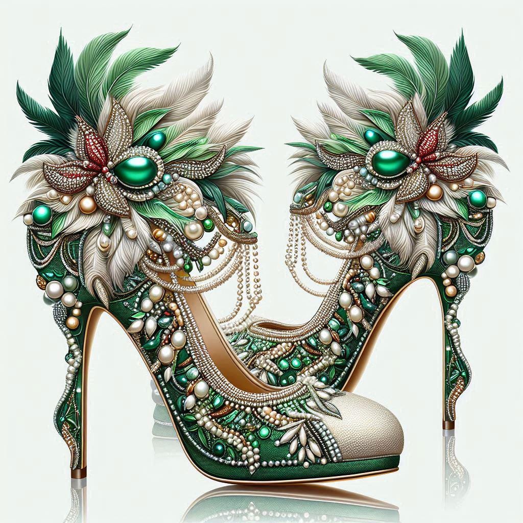 Island Gal High Heel Shoes Clipart | Fashion Stiletto Heels PNG | Glam ...