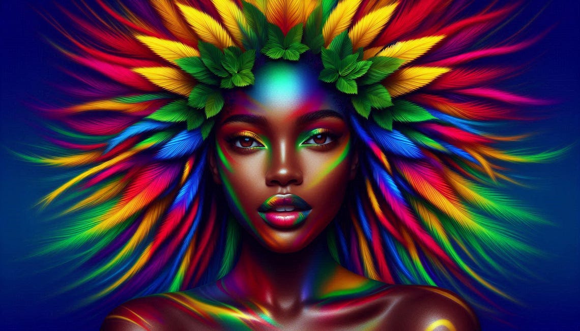 100 % Authentic Island Girl Digital Art - Etsy