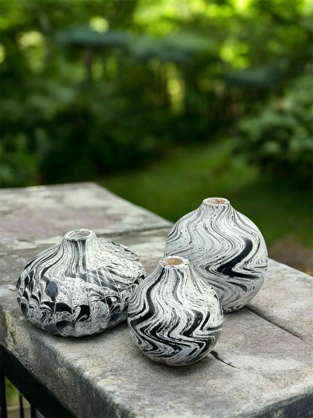 Set of 3, Mango Wood Vase, Wooden Vases, Dried Flowers,home Decor,bud ...