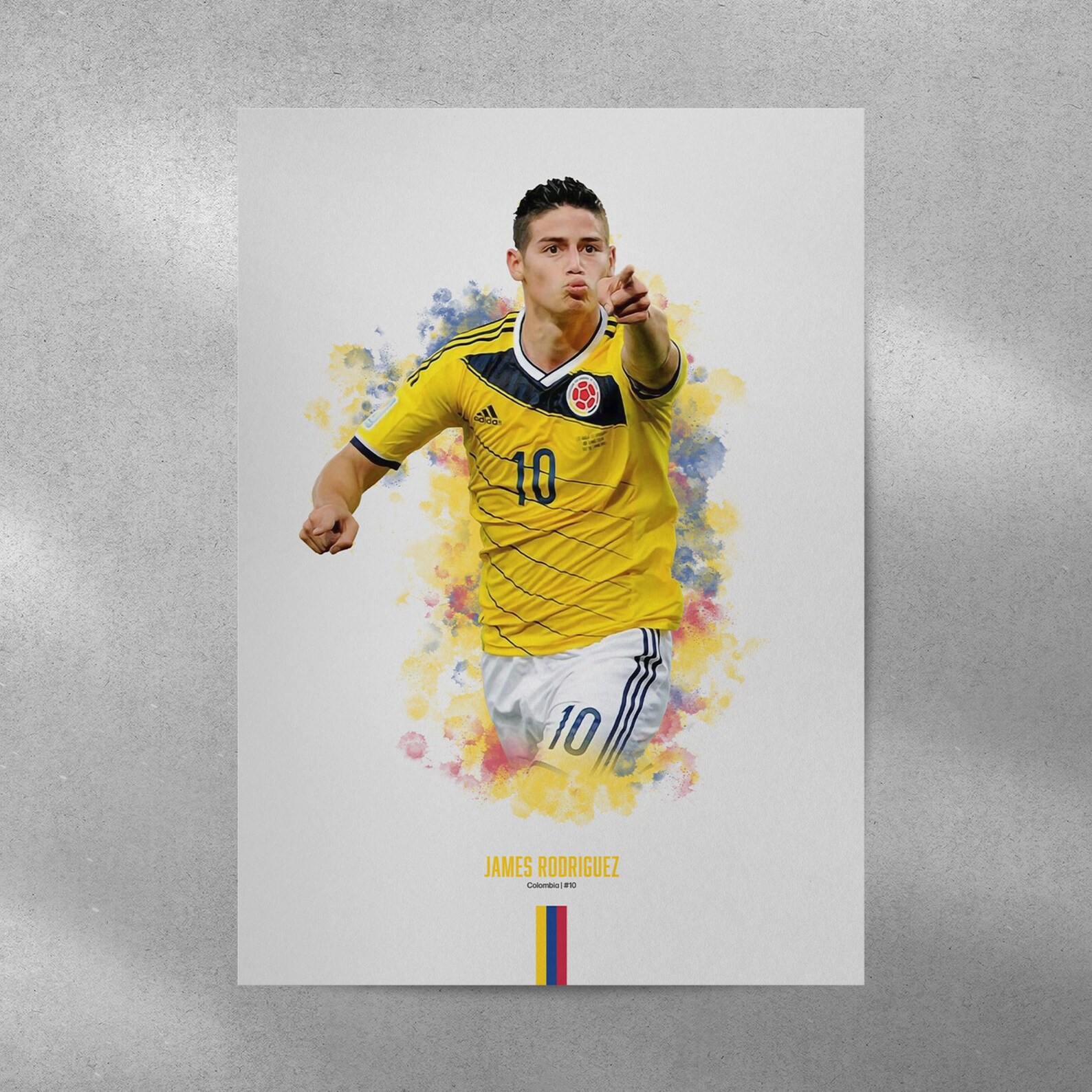 James Rodriguez Poster, Football Poster, Soccer Poster, Sports Poster ...