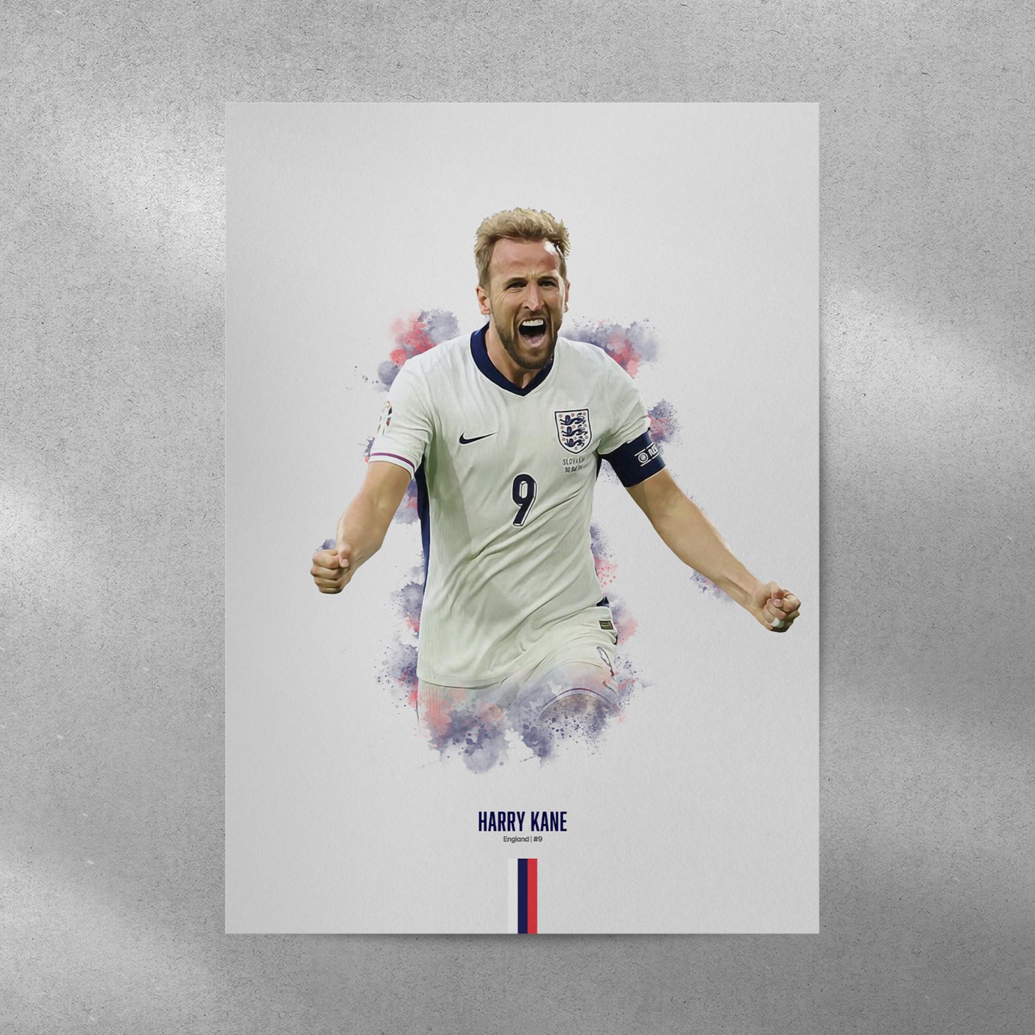 Harry Kane Poster, Football Poster, Soccer Poster, Sports Poster ...