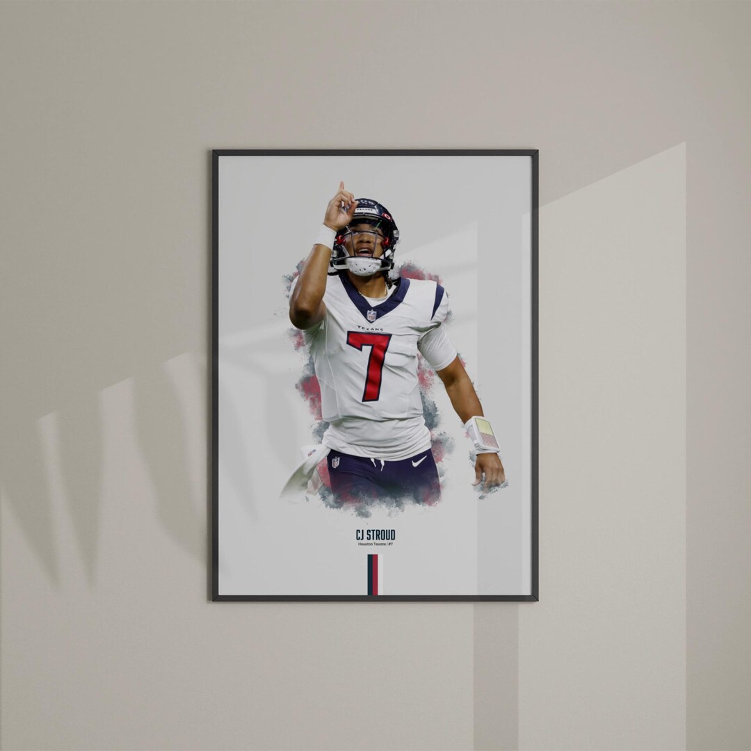 CJ Stroud Poster, NFL Poster, American Football Poster, Sports Poster ...