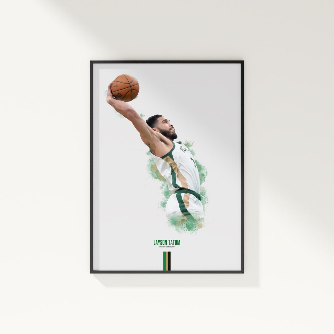 Jayson Tatum Poster, Basketball Poster, NBA Poster, Sports Poster ...