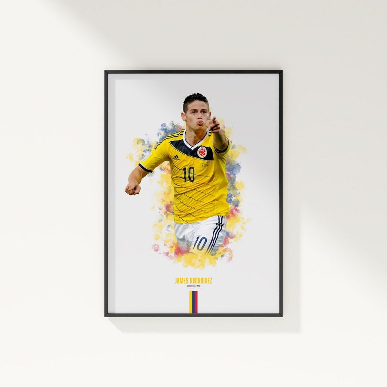 James Rodriguez Poster, Football Poster, Soccer Poster, Sports Poster ...