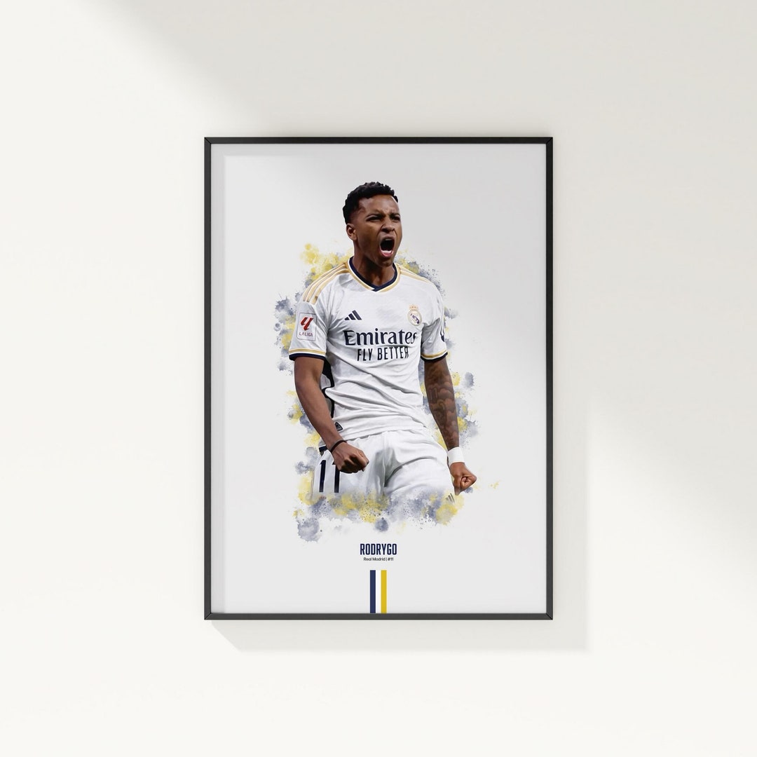 Rodrygo Poster, Football Poster, Soccer Poster, Sports Poster, Real ...