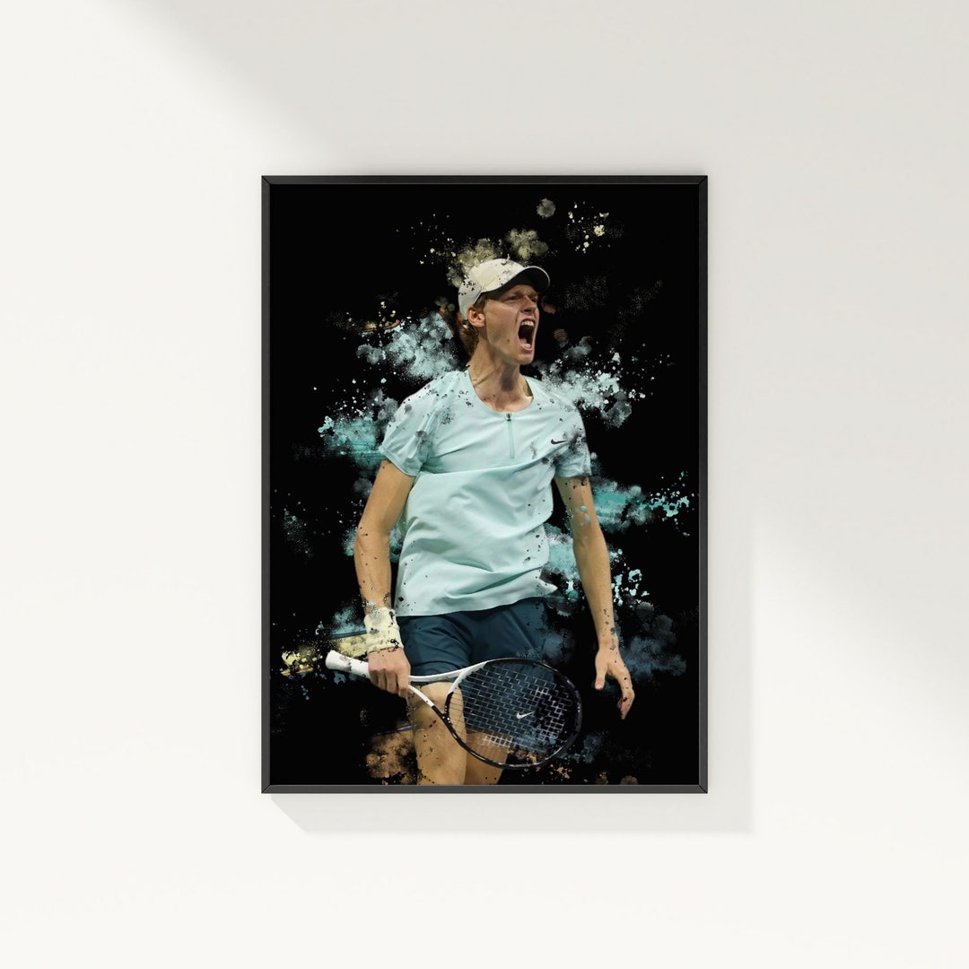 Jannik Sinner Poster, Tennis Poster, Tennis Print, Sports Poster, Wall ...