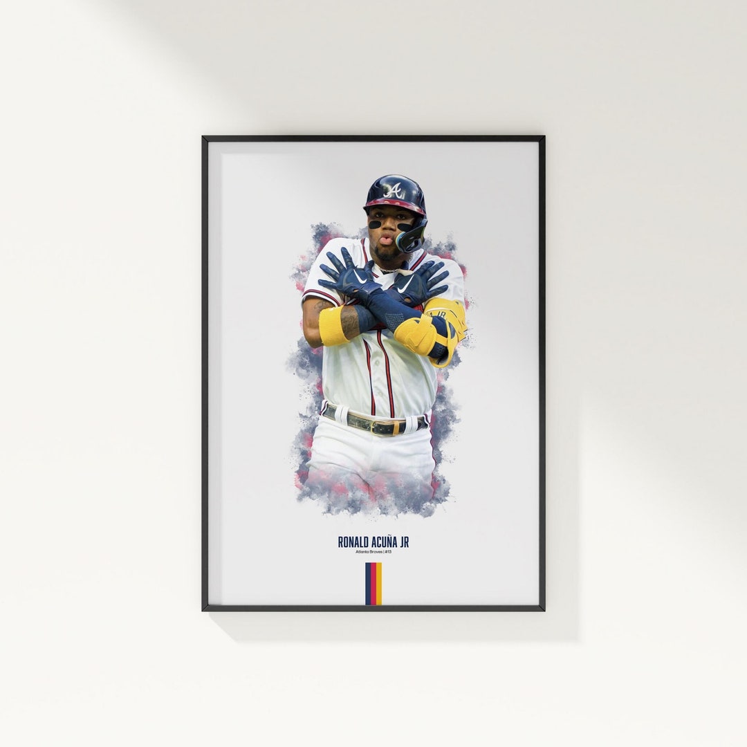 Ronald Acuna Jr Poster, Baseball Poster, MLB Poster, Sports Poster ...