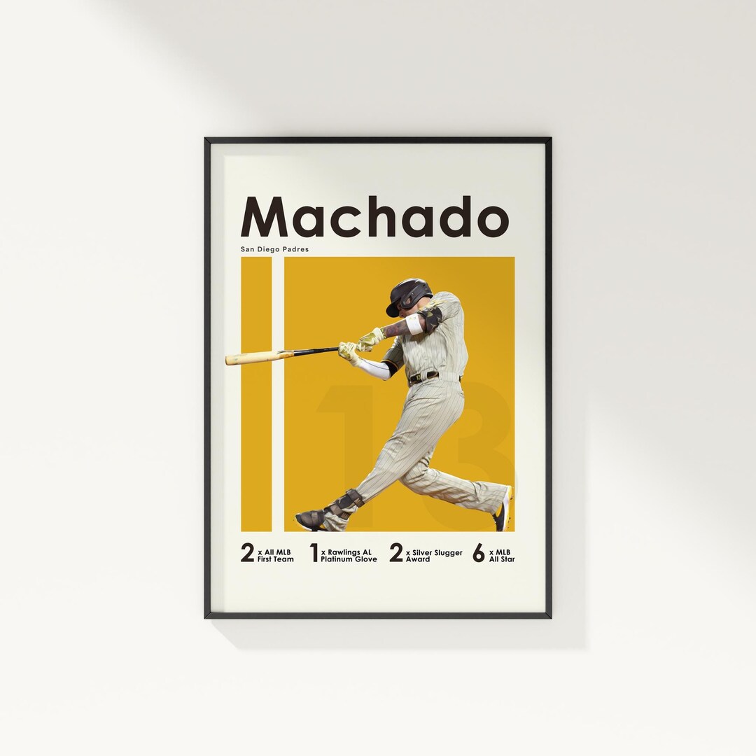 Manny Machado Poster, Baseball Poster, MLB Poster, Sports Poster, San ...