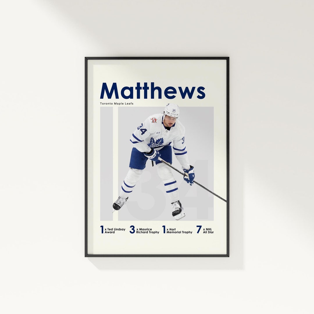Auston Matthews Poster, Hockey Poster, NHL Poster, Sports Poster ...
