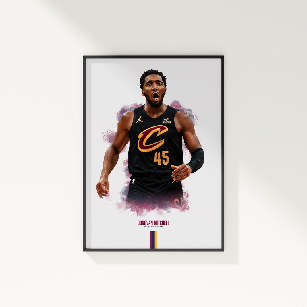 Donovan Mitchell Poster, Basketball Poster, NBA Poster, Sports Poster ...