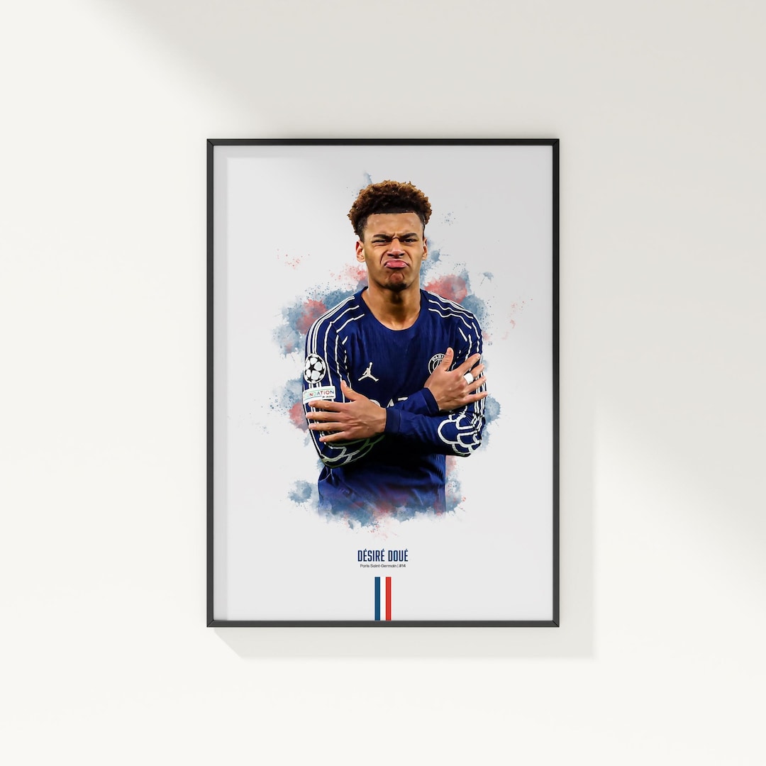 Desire Doue Paris Saint-germain Poster: Ligue 1 Football Wall Art - Etsy