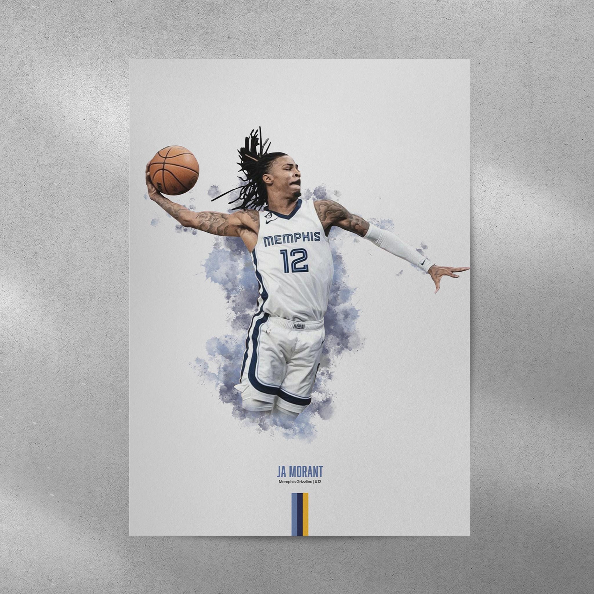 Ja Morant Memphis Grizzlies Poster: NBA Basketball Wall Art - Etsy