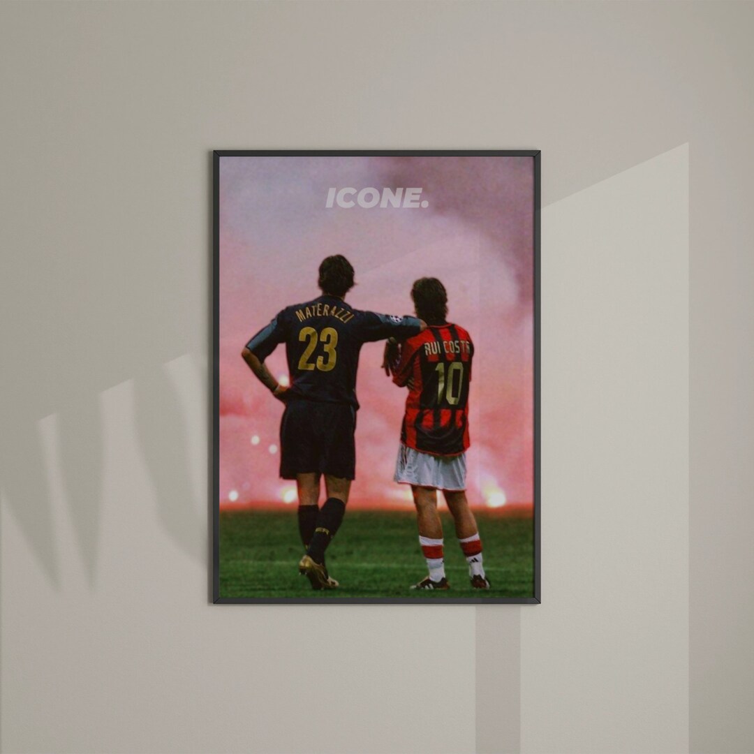 Rui Costa Poster, Marco Materazzi Poster, Football Poster, Sports ...