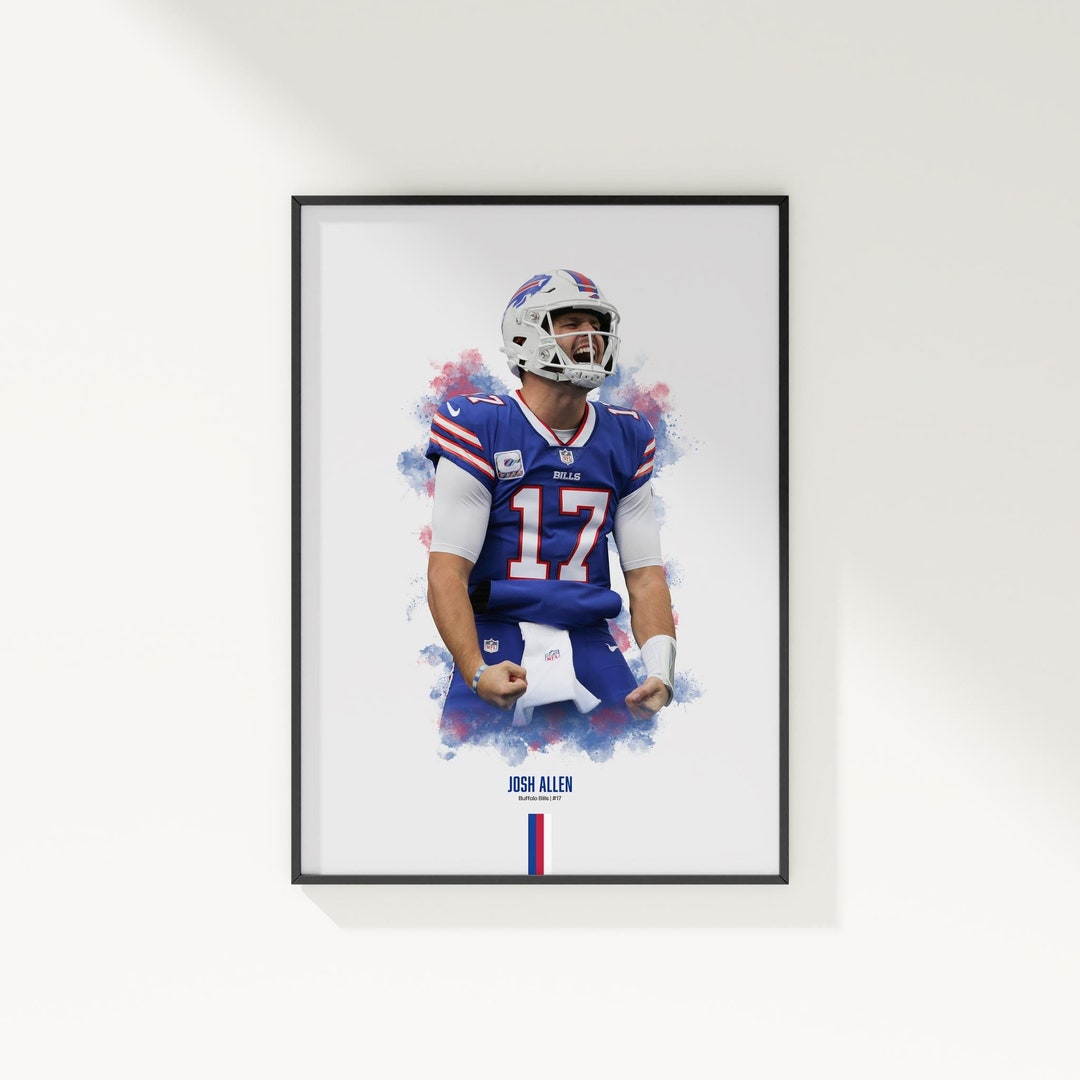 Josh Allen Poster, NFL Poster, American Football Poster, Sports Poster ...