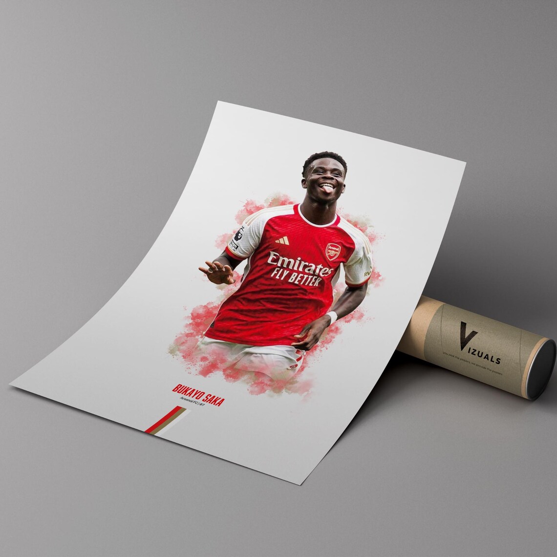 Bukayo Saka Poster, Football Poster, Soccer Poster, Sports Poster ...
