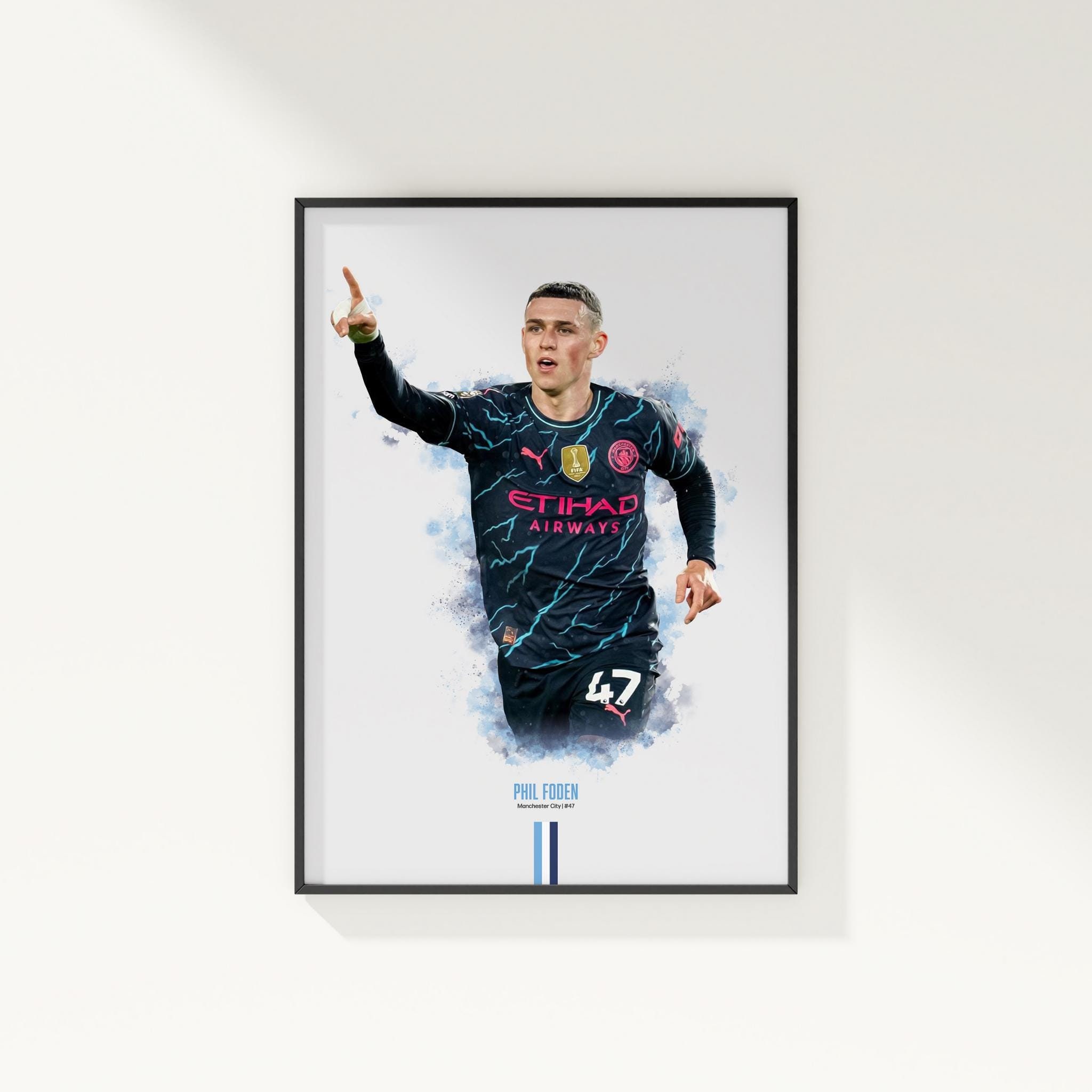 Phil Foden Poster, Football Poster, Soccer Poster, Sports Poster ...
