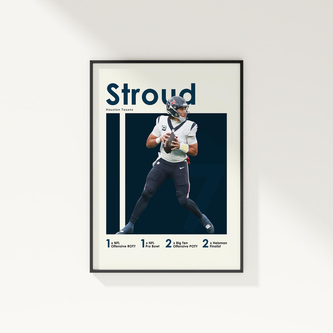 CJ Stroud Poster, NFL Poster, American Football Poster, Sports Poster ...
