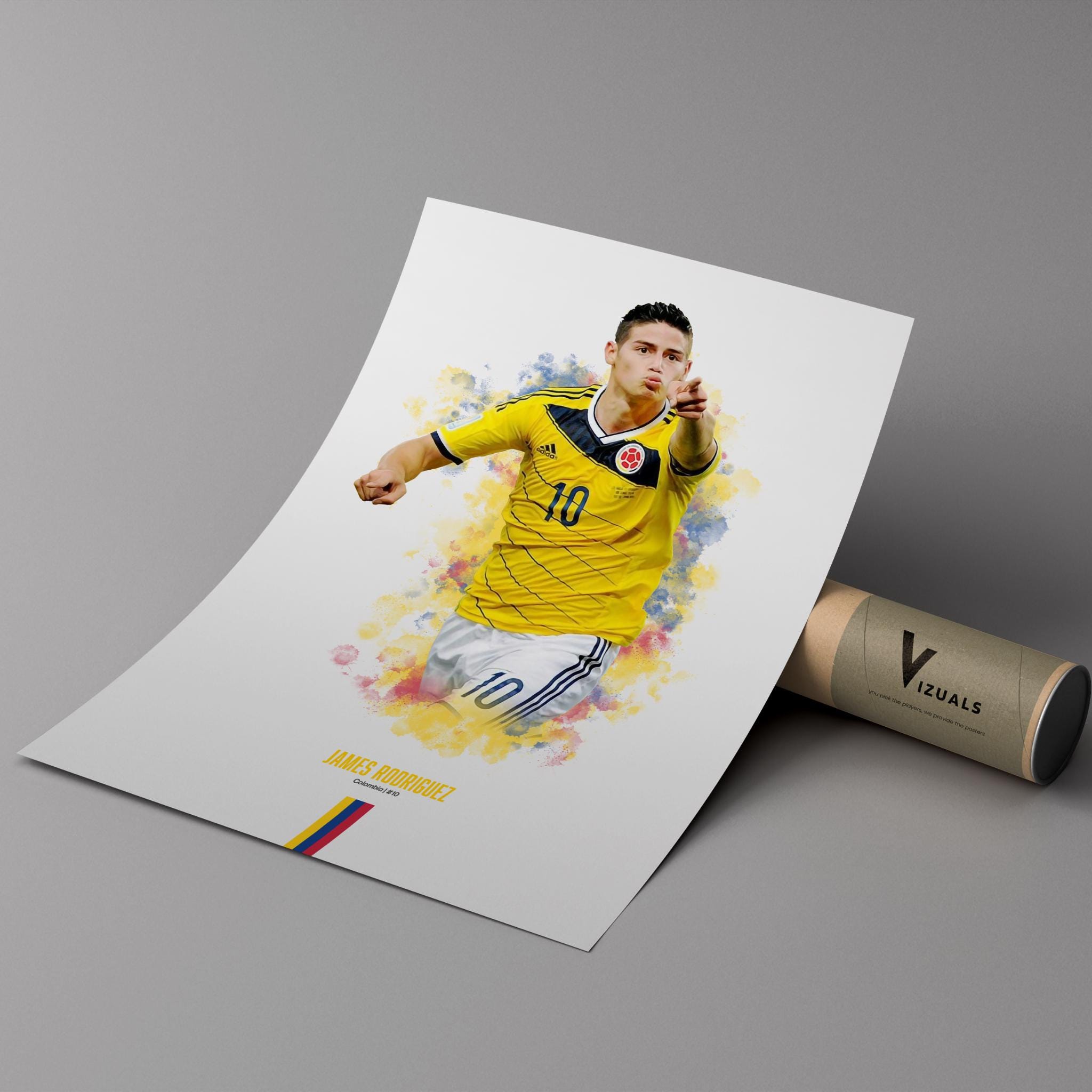 James Rodriguez Poster, Football Poster, Soccer Poster, Sports Poster ...