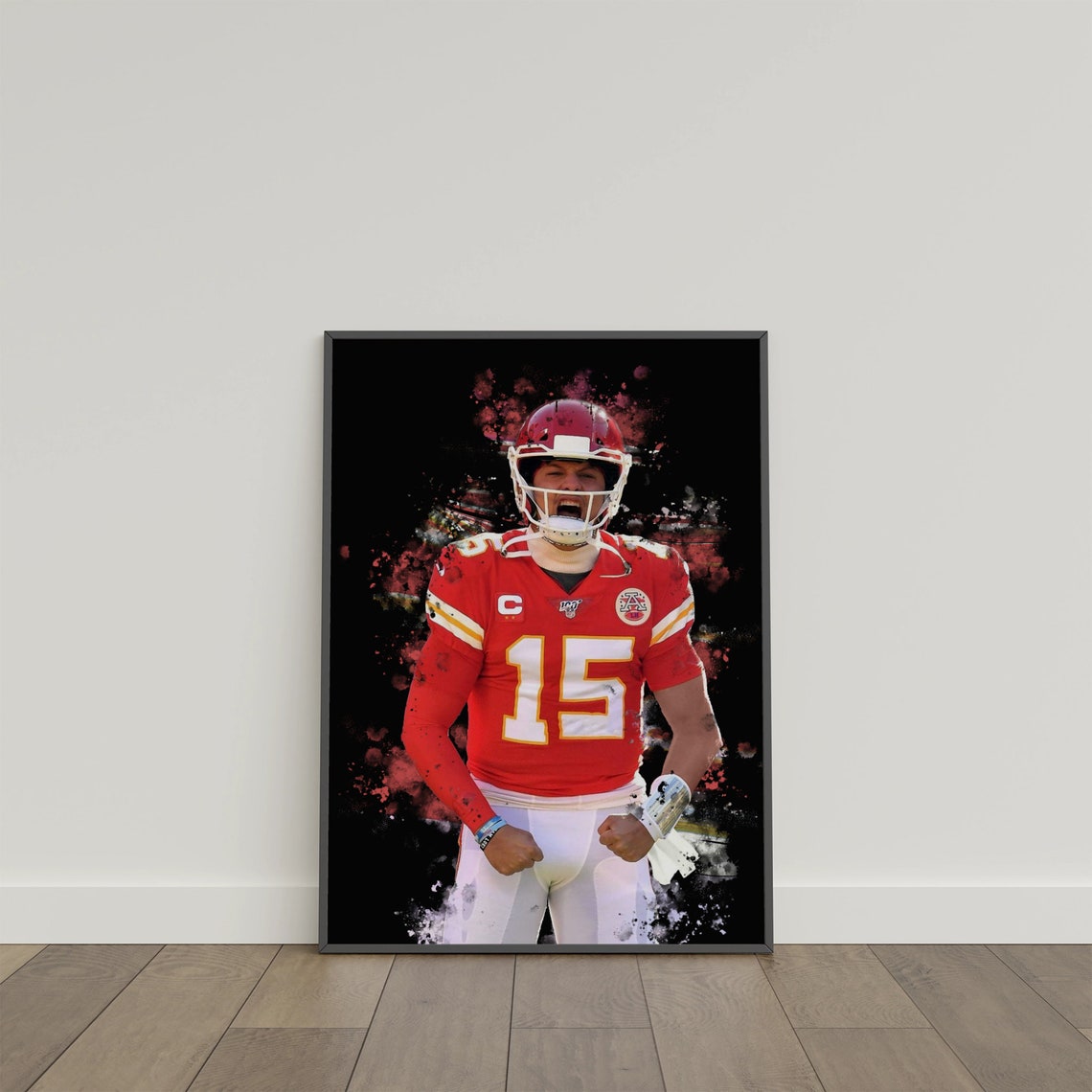 Patrick Mahomes Poster, NFL Poster, American Football Poster, Sports ...