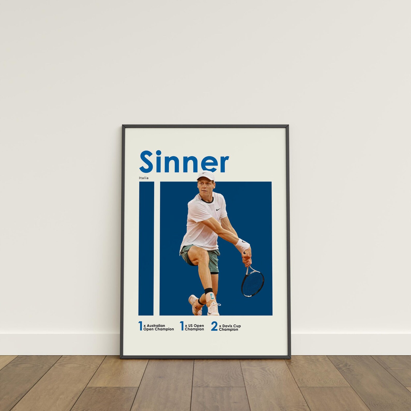 Jannik Sinner Poster, Tennis Poster, Tennis Print, Sports Poster, Wall ...