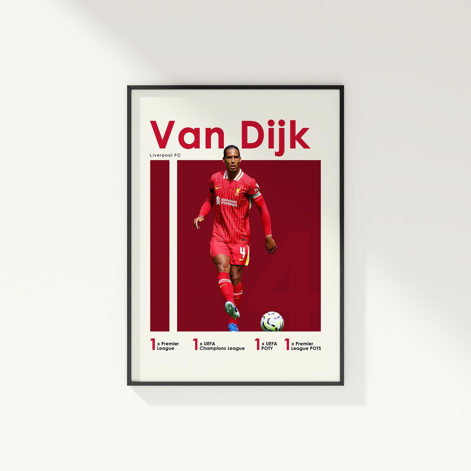Virgil Van Dijk Poster, Football Poster, Soccer Poster, Sports Poster ...