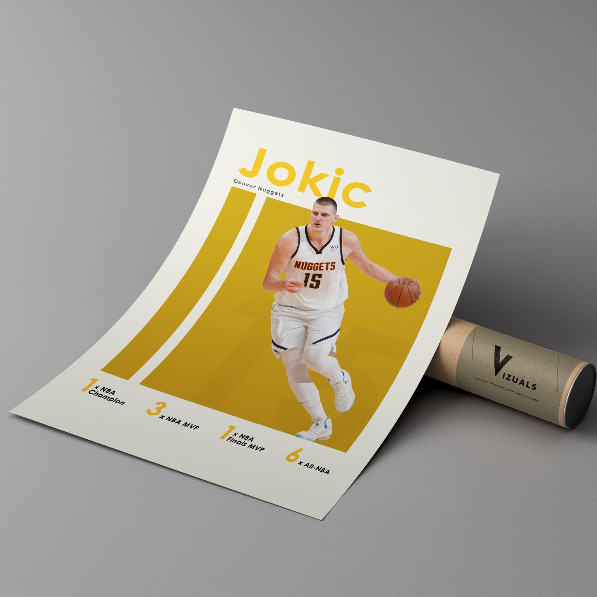 Nikola Jokic Poster, Basketball Poster, NBA Poster, Sports Poster ...