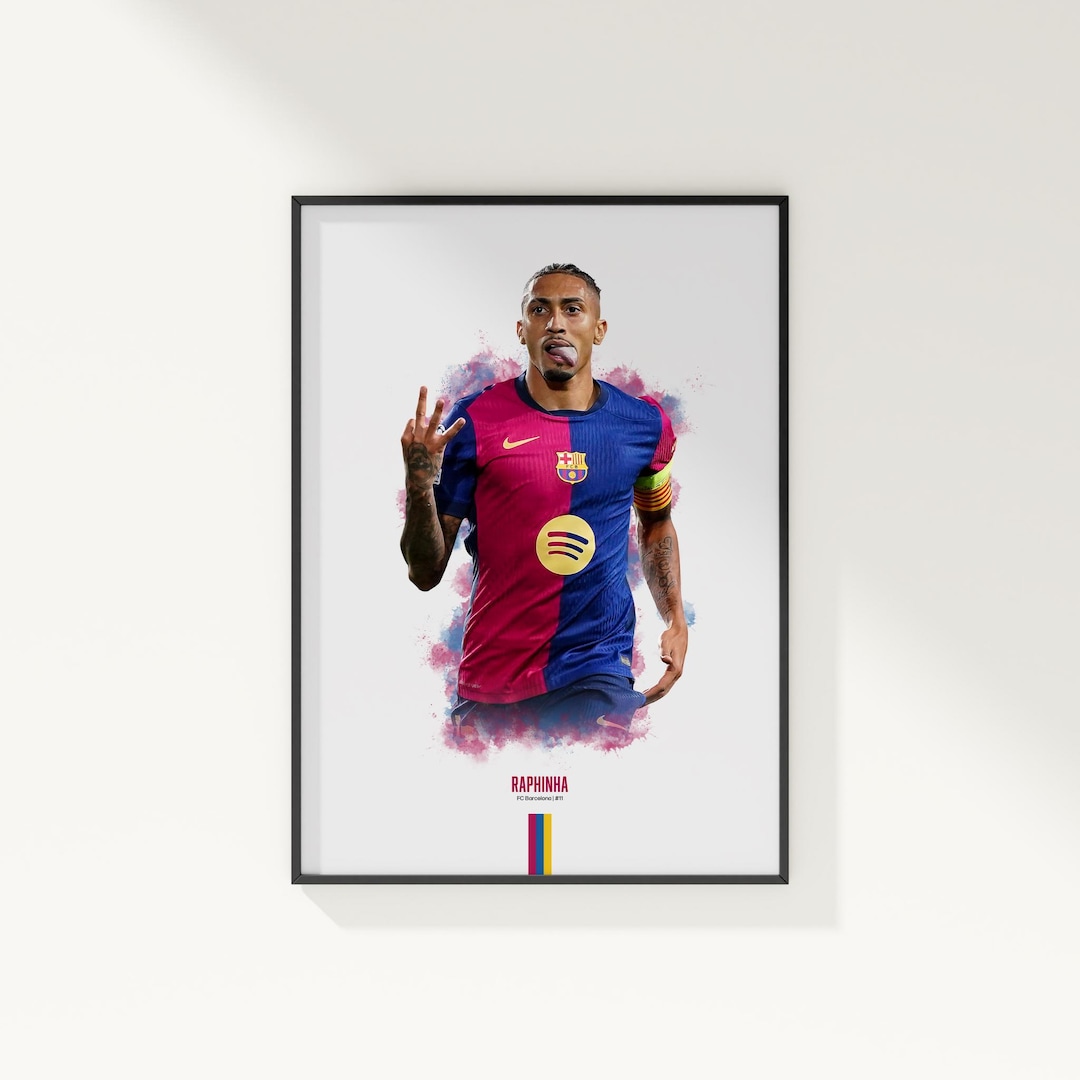Raphinha Poster, Football Poster, Soccer Poster, Sports Poster, FC ...