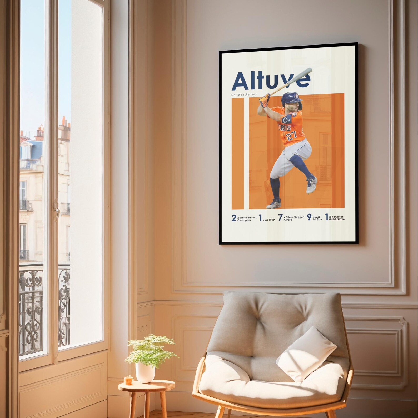 Jose Altuve Poster, Baseball Poster, MLB Poster, Sports Poster, Houston ...