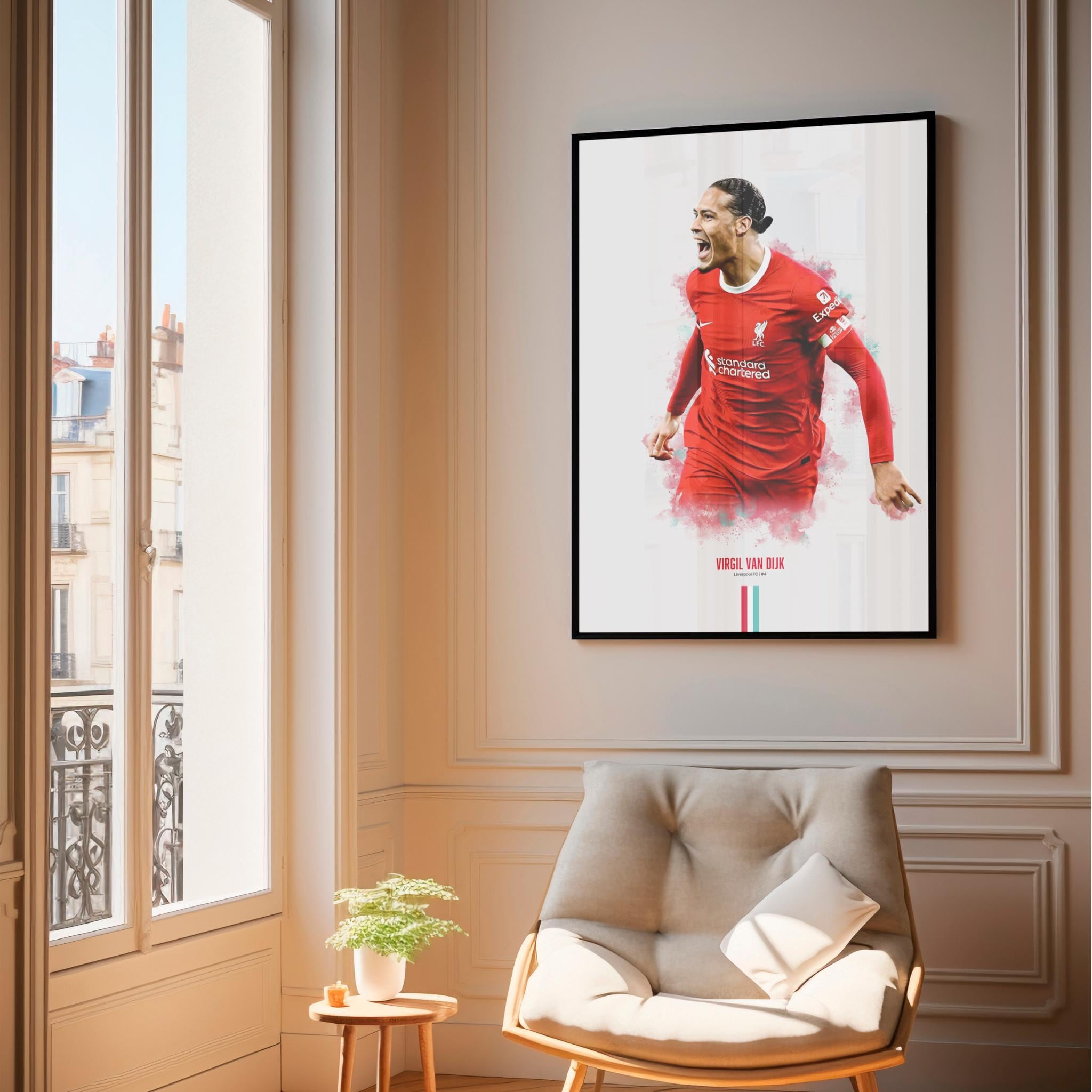 Virgil Van Dijk Poster, Football Poster, Soccer Poster, Sports Poster ...